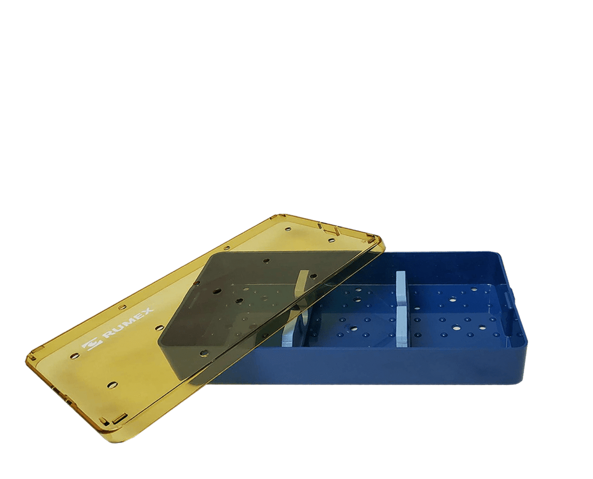 18-300 Plastic Sterilization Tray with 2 Special Silicone Plug-In ...