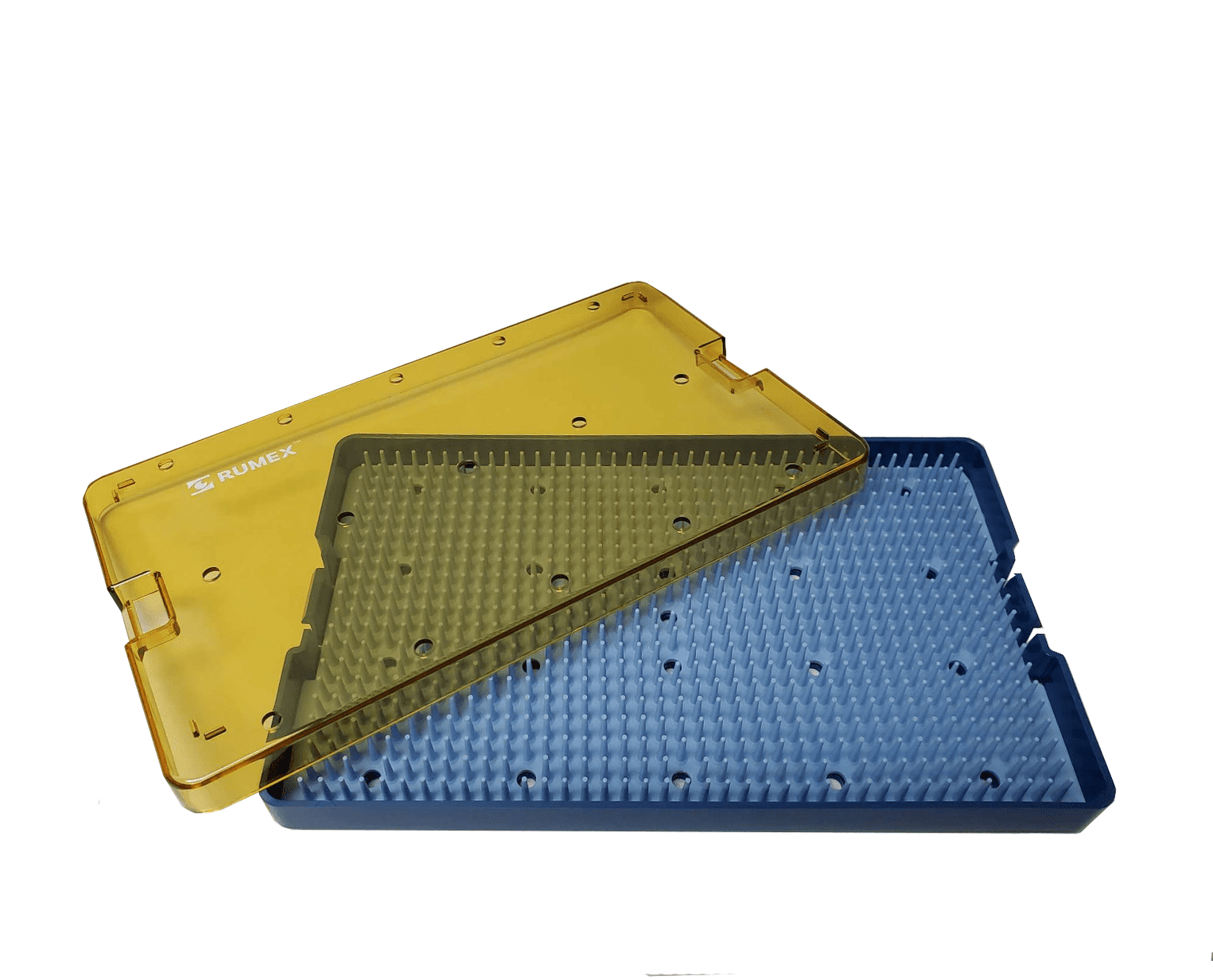 18-304 Plastic Sterilization Tray with Silicone Finger Mat, Extra Large ...